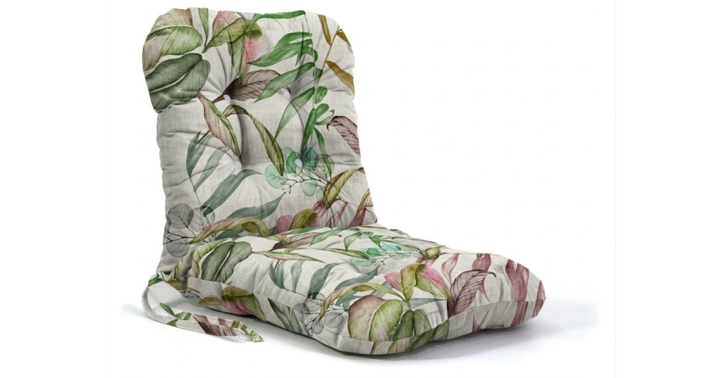 Μαξιλάρι μπαμπού Lunae design ύφασμα λονέτα με πλάτη | Mypouf.gr